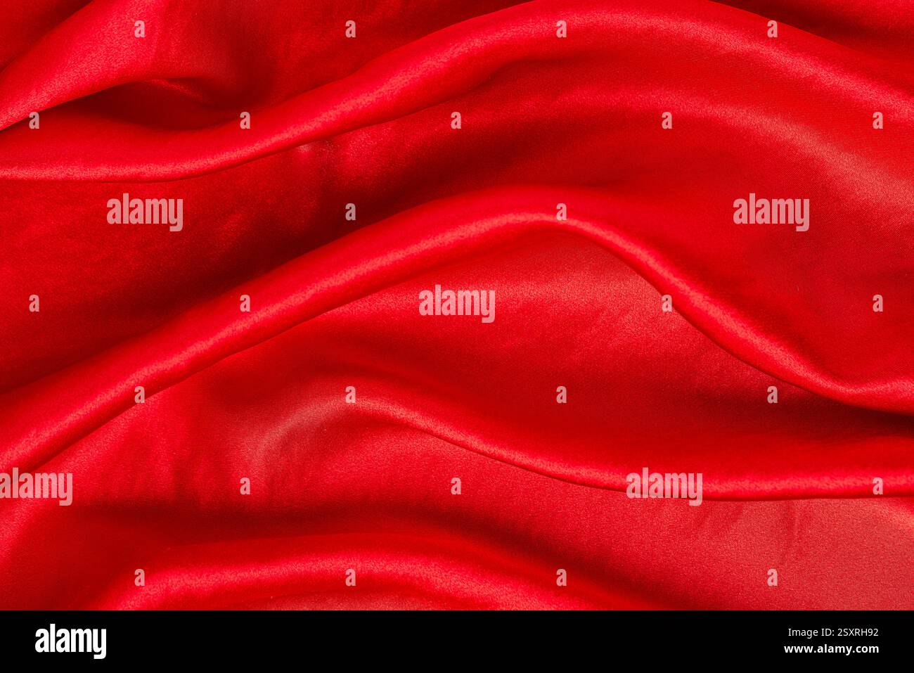 Macro blank photography of red satin cloth, fabric textured pattern ...