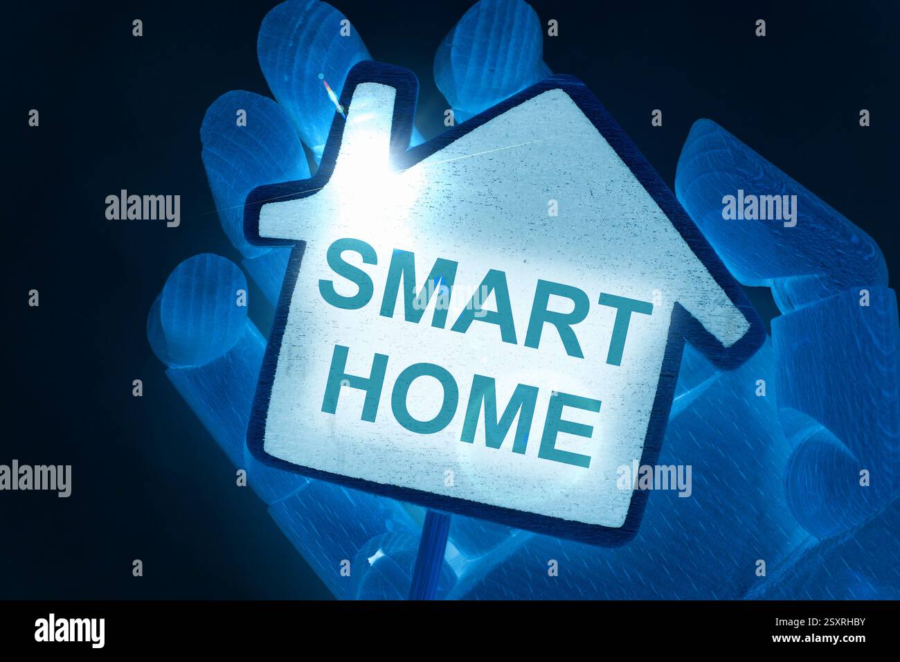 Smart home concept. Remote control and home management Stock Photo - Alamy