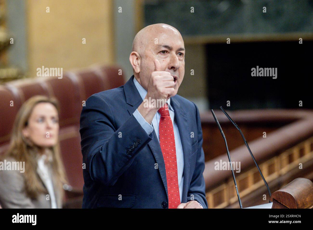 PSOE deputy, Alejandro Soler Mur, speaks during a plenary session at ...