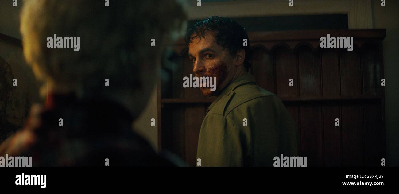 Wolf Man (2025)Julia Garner as Charlotte Lovell Christopher Abbott as ...