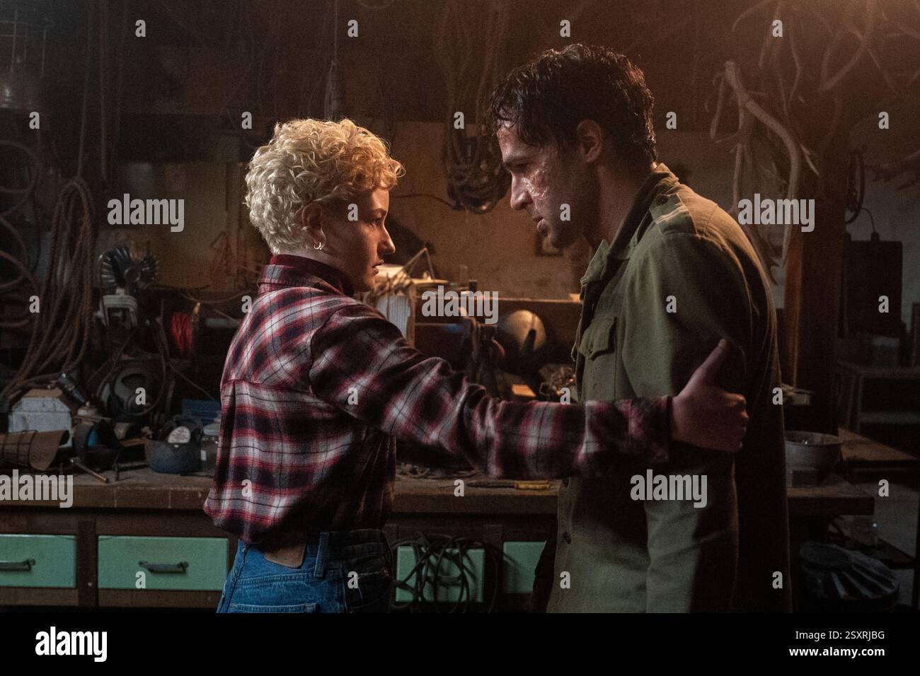 Wolf Man (2025)Julia Garner as Charlotte Lovell Christopher Abbott as ...