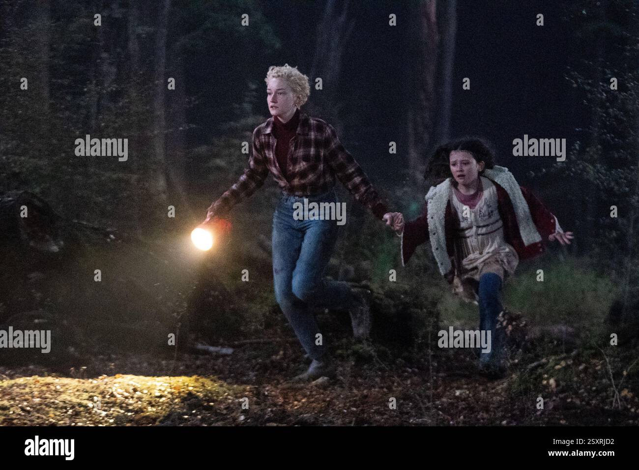 Wolf Man (2025)Julia Garner as Charlotte Lovell Matilda Firth as Ginger ...