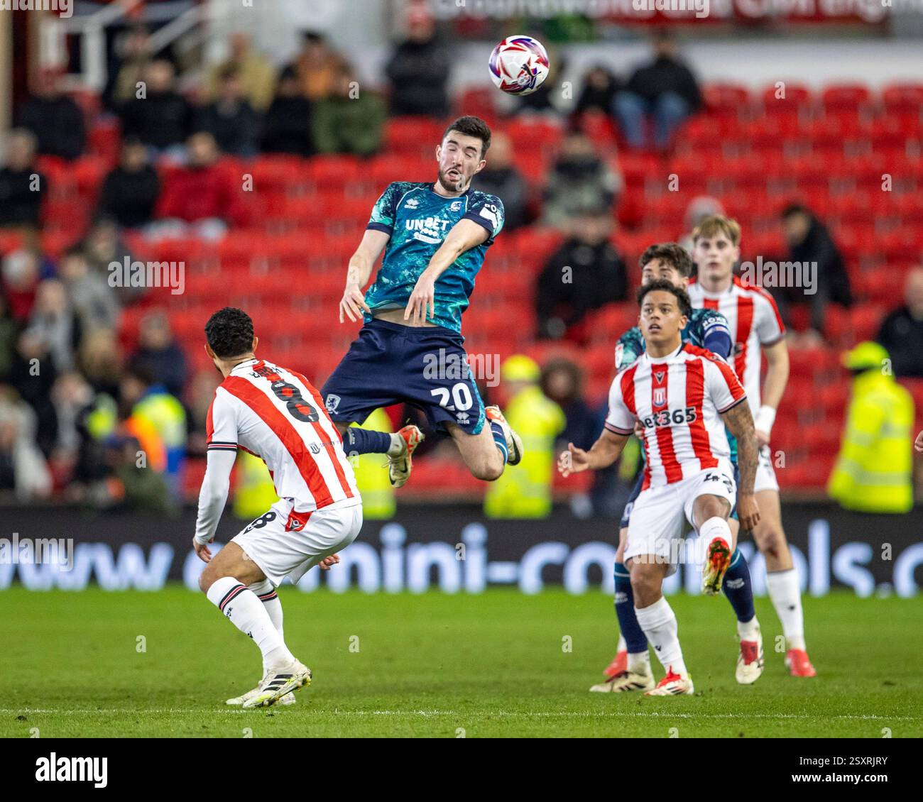 25th February 2025; Bet365 Stadium, Stoke, Staffordshire, England; EFL ...