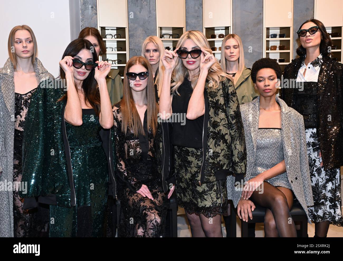 Milan, . 25th Feb, 2024. Milan, Italy LE TWINS present LOLO' MFW FW ...