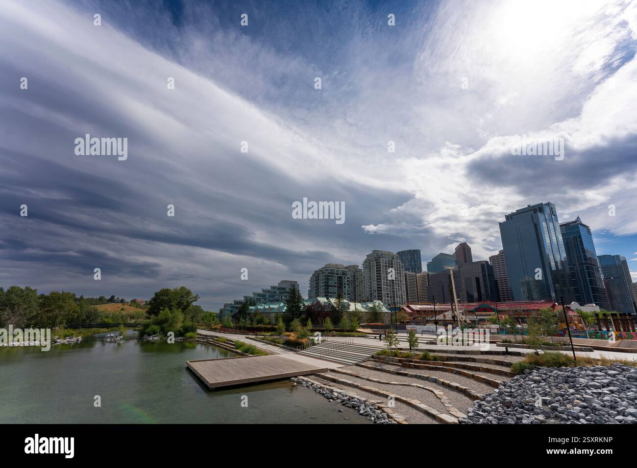 Modern architecture meets nature in calgary's east village, featuring a ...