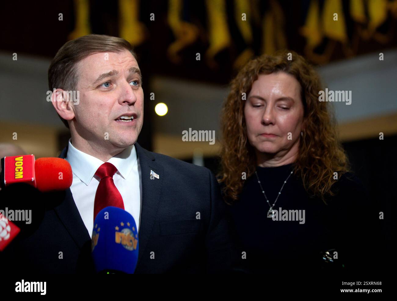 Newfoundland and Labrador Premier Andrew Furey holds a news conference ...