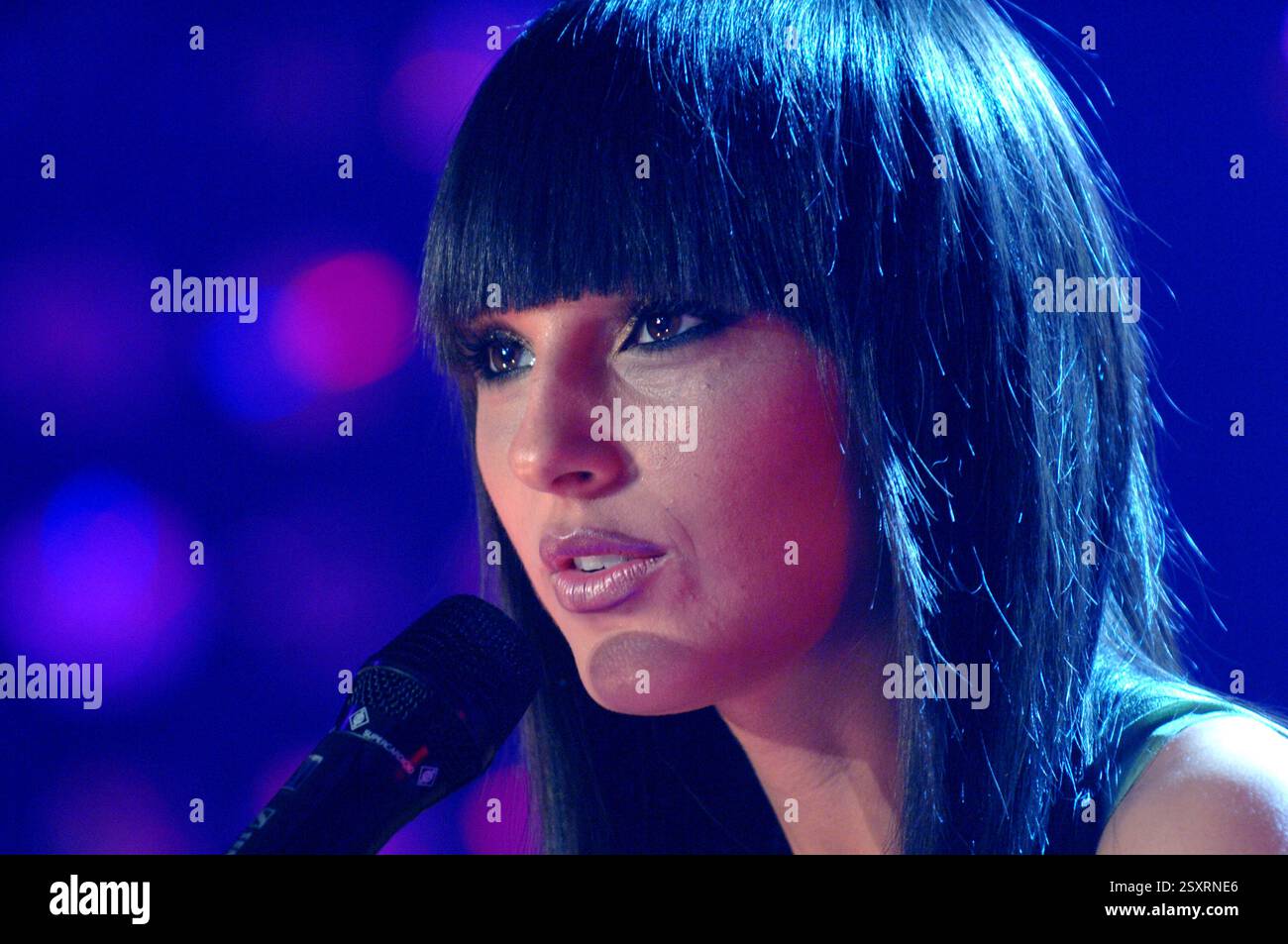 Milan Italy 23/03/2006: Anna Tatangelo,Italian singer, during the live ...