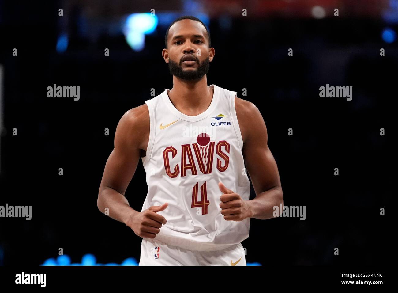 Cleveland Cavaliers' Evan Mobley during the first half of an NBA ...