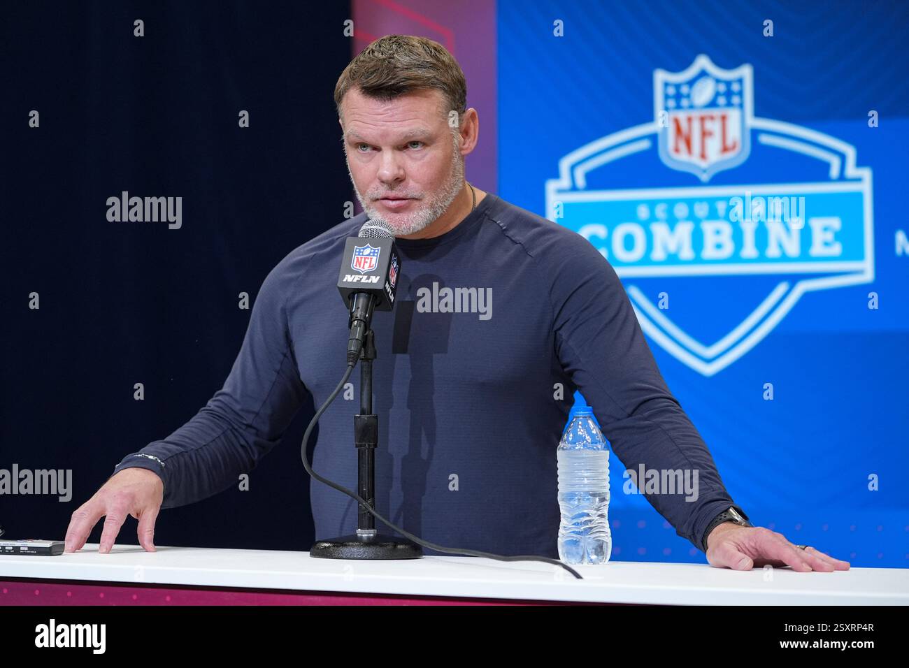 Indianapolis Colts general manager Chris Ballard speaks during a press ...