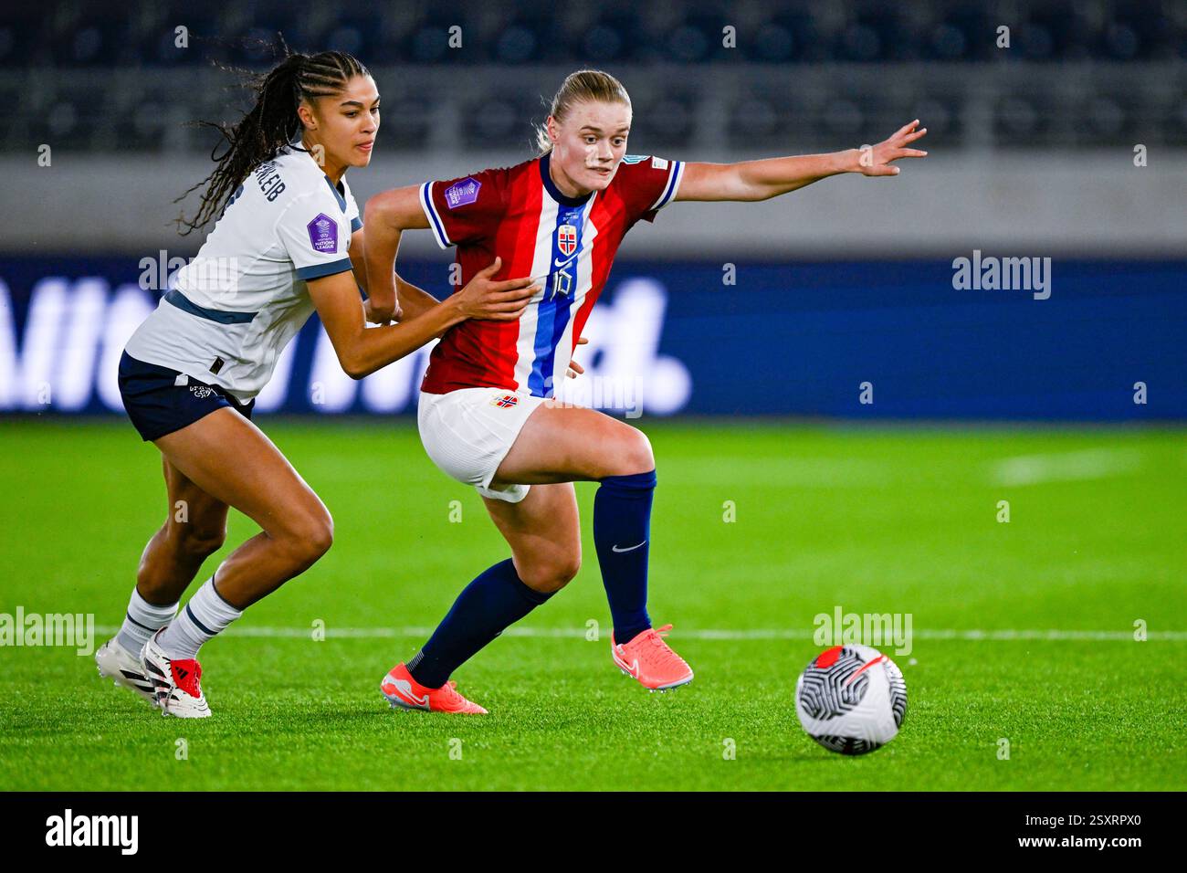 Norway's Mathilde Harviken, right, and Switzerland's Sydney ...