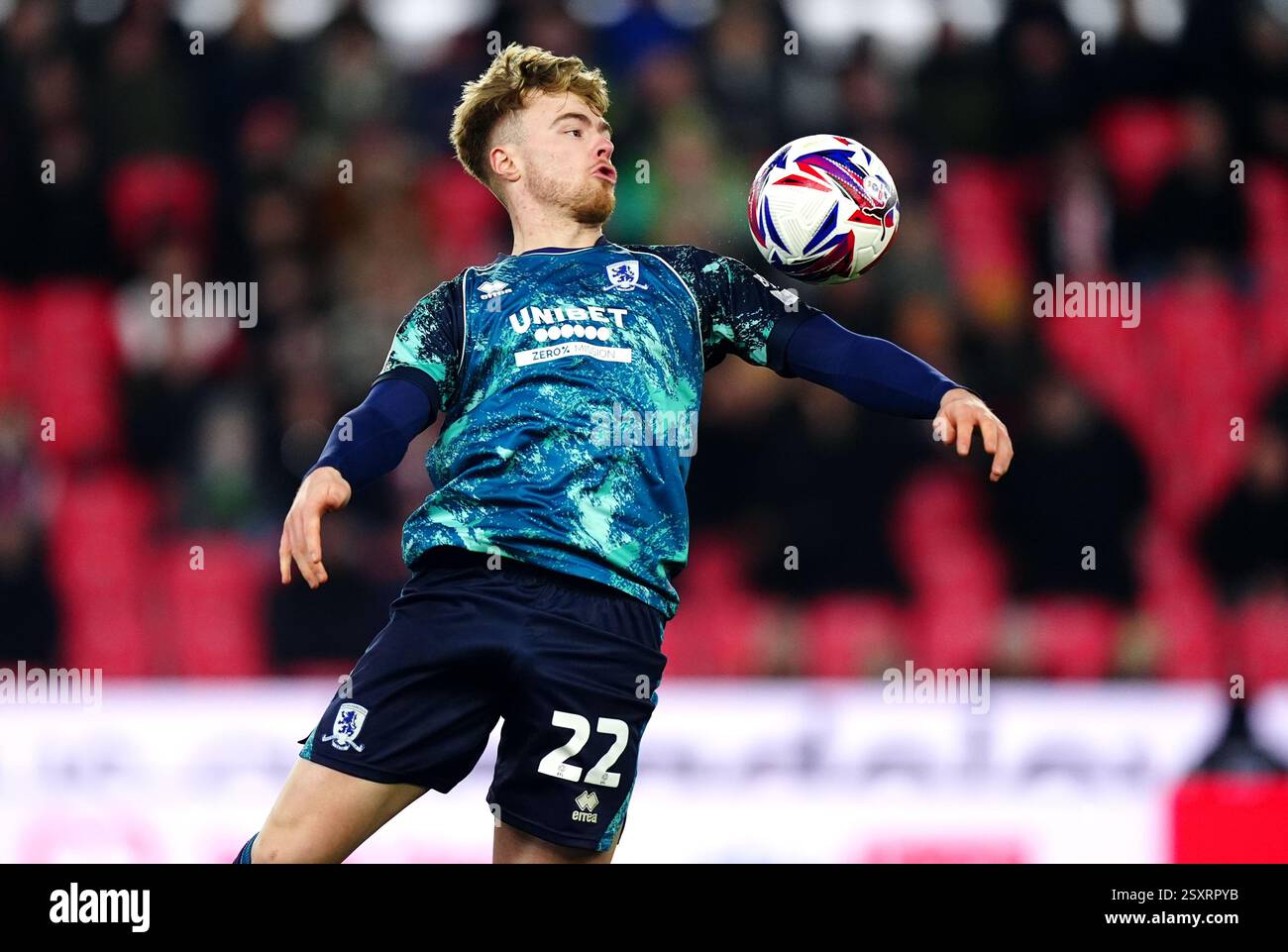 Middlesbrough's Tommy Conway during the Sky Bet Championship match at ...