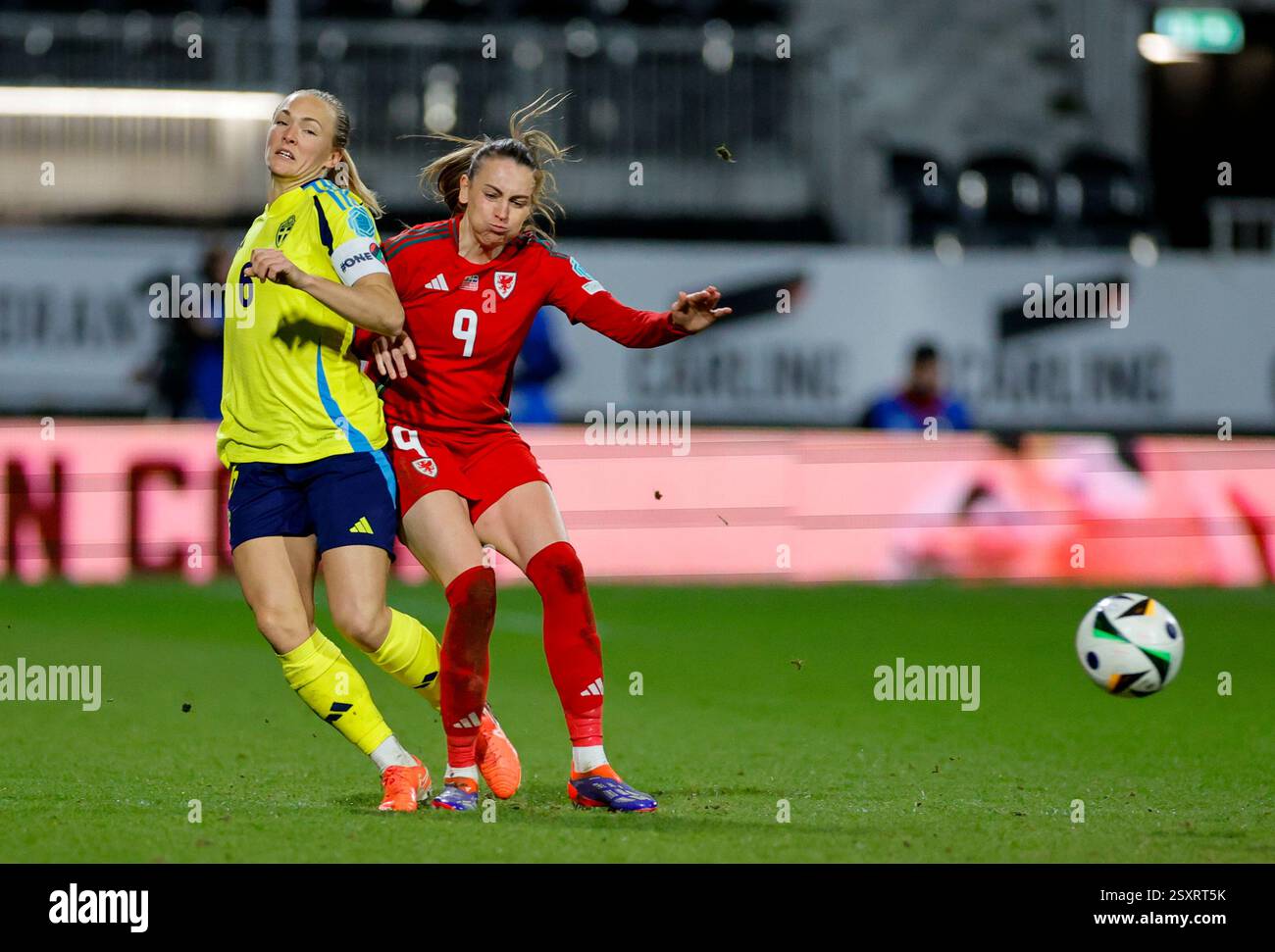 SToK Cae Ras, Wrexham, UK. 25th Feb, 2025. UEFA Womens Nations League ...
