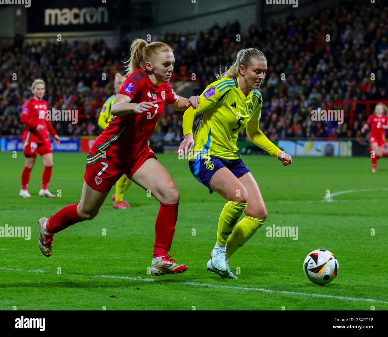 SToK Cae Ras, Wrexham, UK. 25th Feb, 2025. UEFA Womens Nations League ...