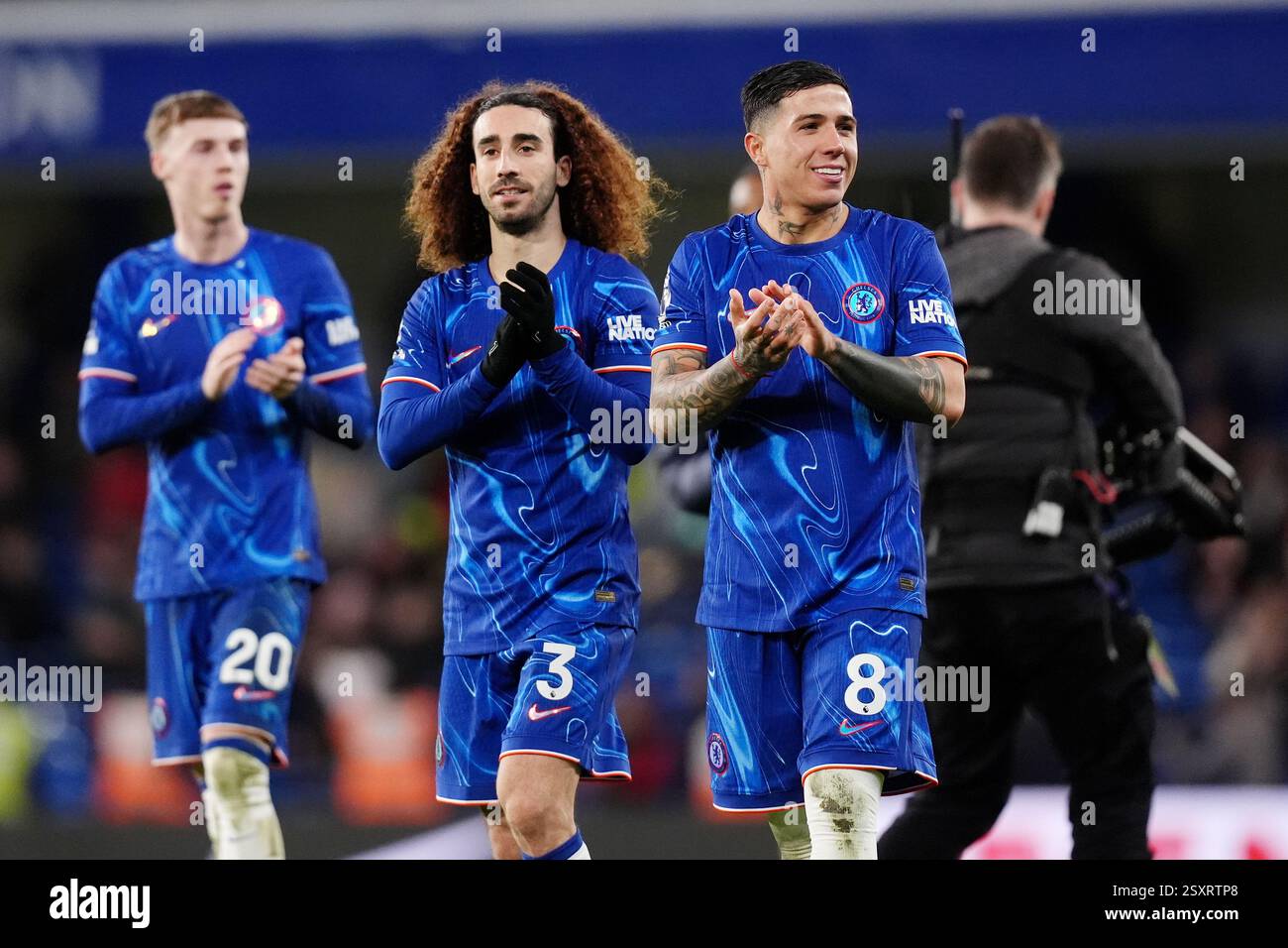 Chelsea's Enzo Fernandez (right), Marc Cucurella and Cole Palmer after ...