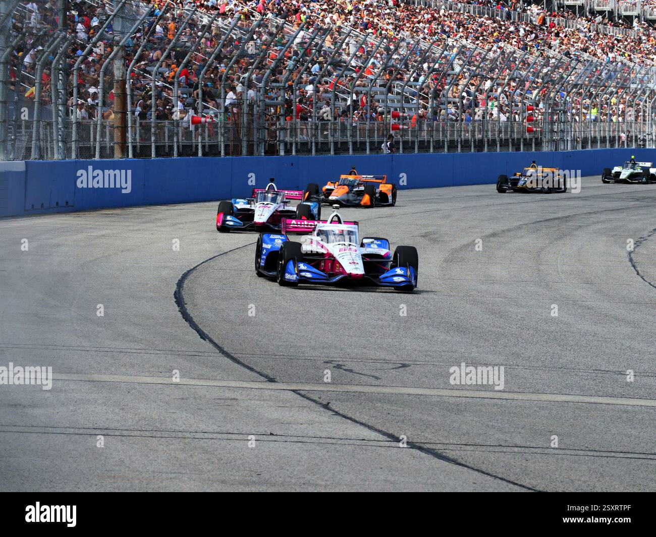 Milwaukee Wisconsin - September 1, 2024: Felix Rosenqvist INDYCAR Hy ...