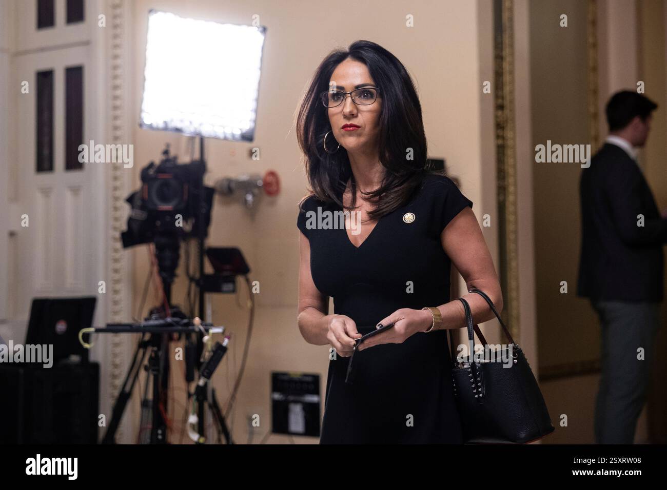 Rep. Lauren Boebert (R-Colo.) is seen at the U.S. Capitol Feb. 25, 2025 ...