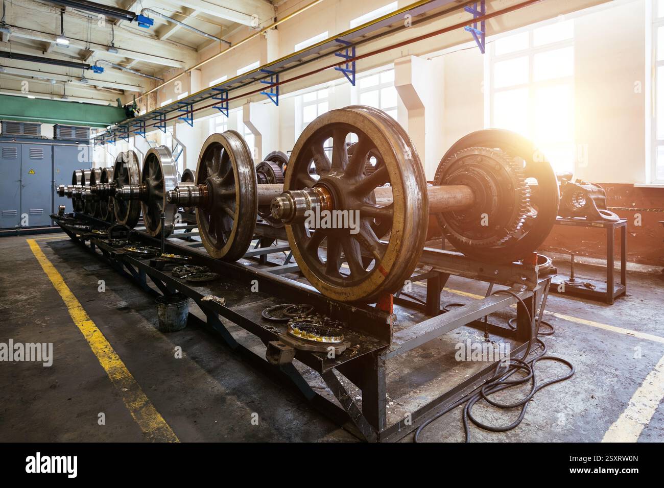 Train wheel alignment hi-res stock photography and images - Alamy