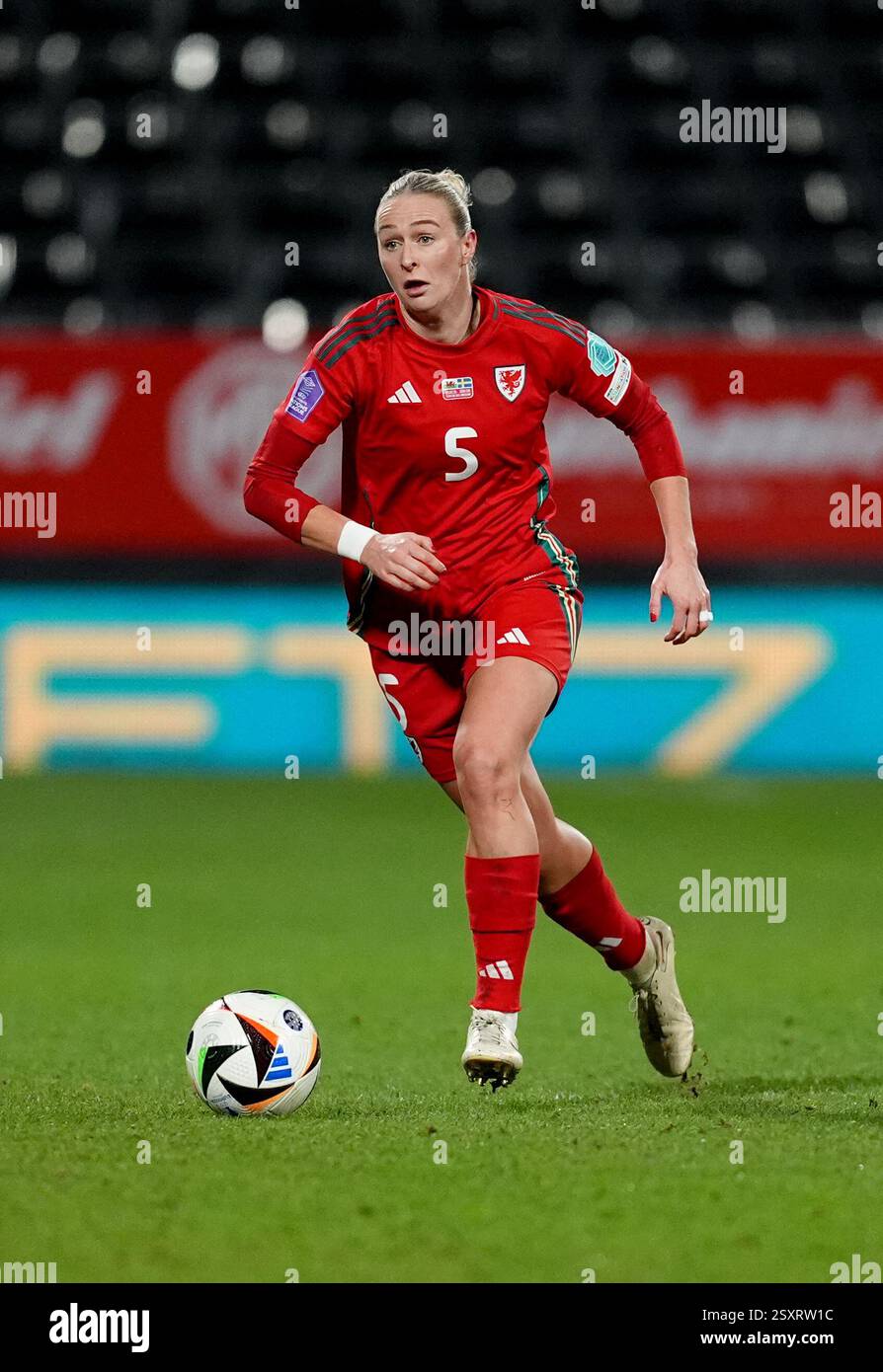 Wales' Rhiannon Roberts during the UEFA Women's Nations League, League ...
