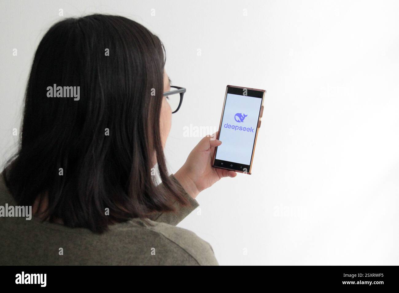 Mexico City, Mexico - Feb 21 2025: DeepSeek mobile application is a ...