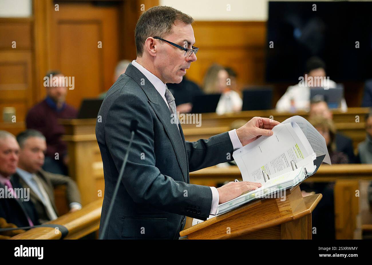 Prosecutor Hank Brennan talks about invoices sent to the defense by ...