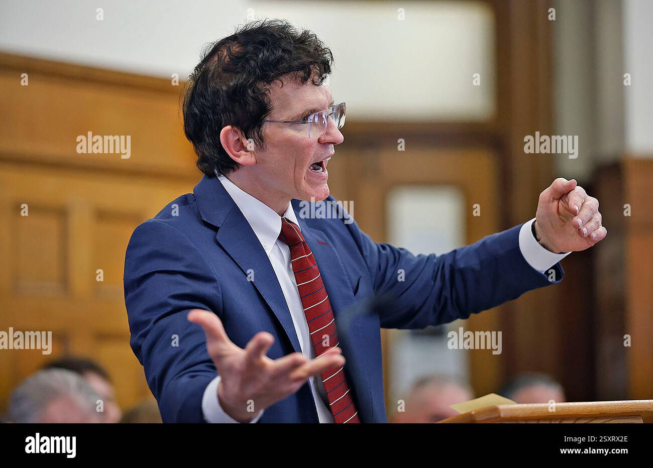 Attorney Robert Alessi makes a heated point in court for the Read ...