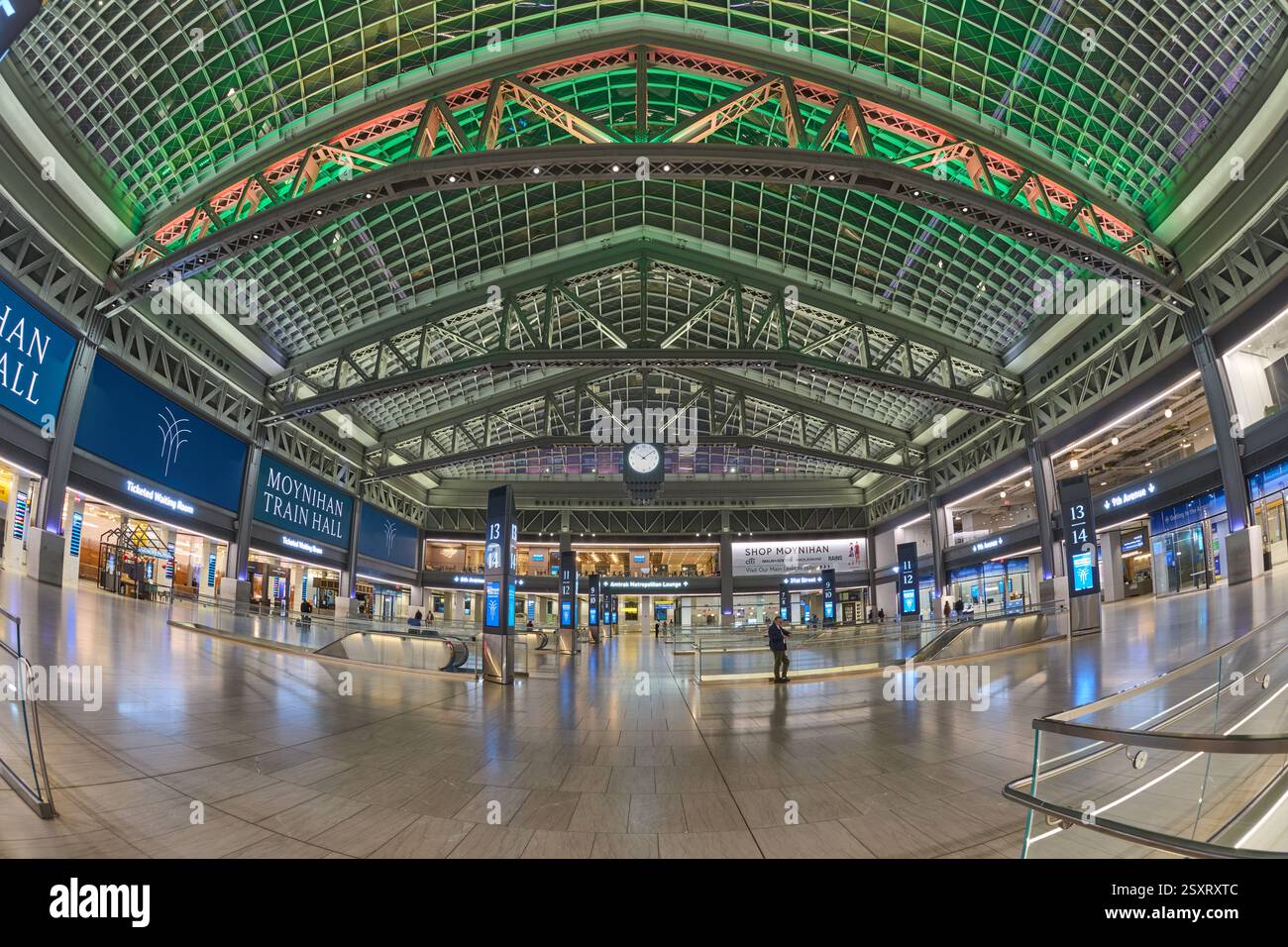 Moynihan Train Hall at night Stock Photo - Alamy