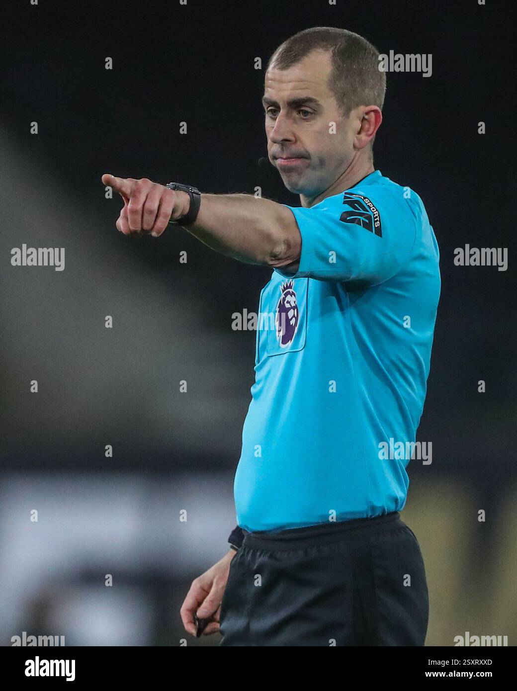 Referee Peter Bankes during the Premier League match Wolverhampton ...