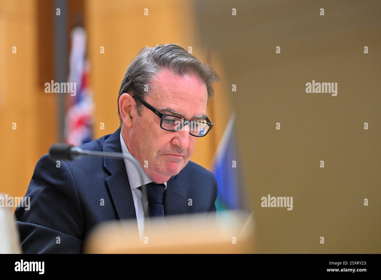Canberra, Australia. 26th Feb, 2025. Treasury Secretary Steven Kennedy ...