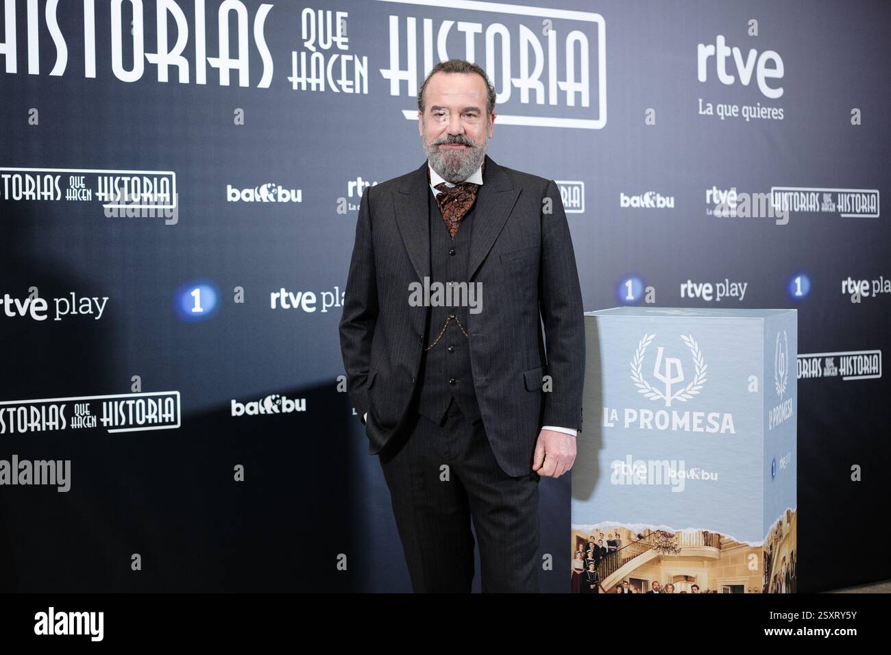 Madrid, Spain. 25th Feb, 2025. Manuel Regueiro attends the 'Historias que Hacen Historia ...