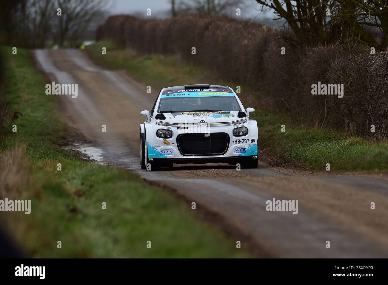 Driver Keith Cronin & Co-Driver Mikie Galvin during the East Riding ...