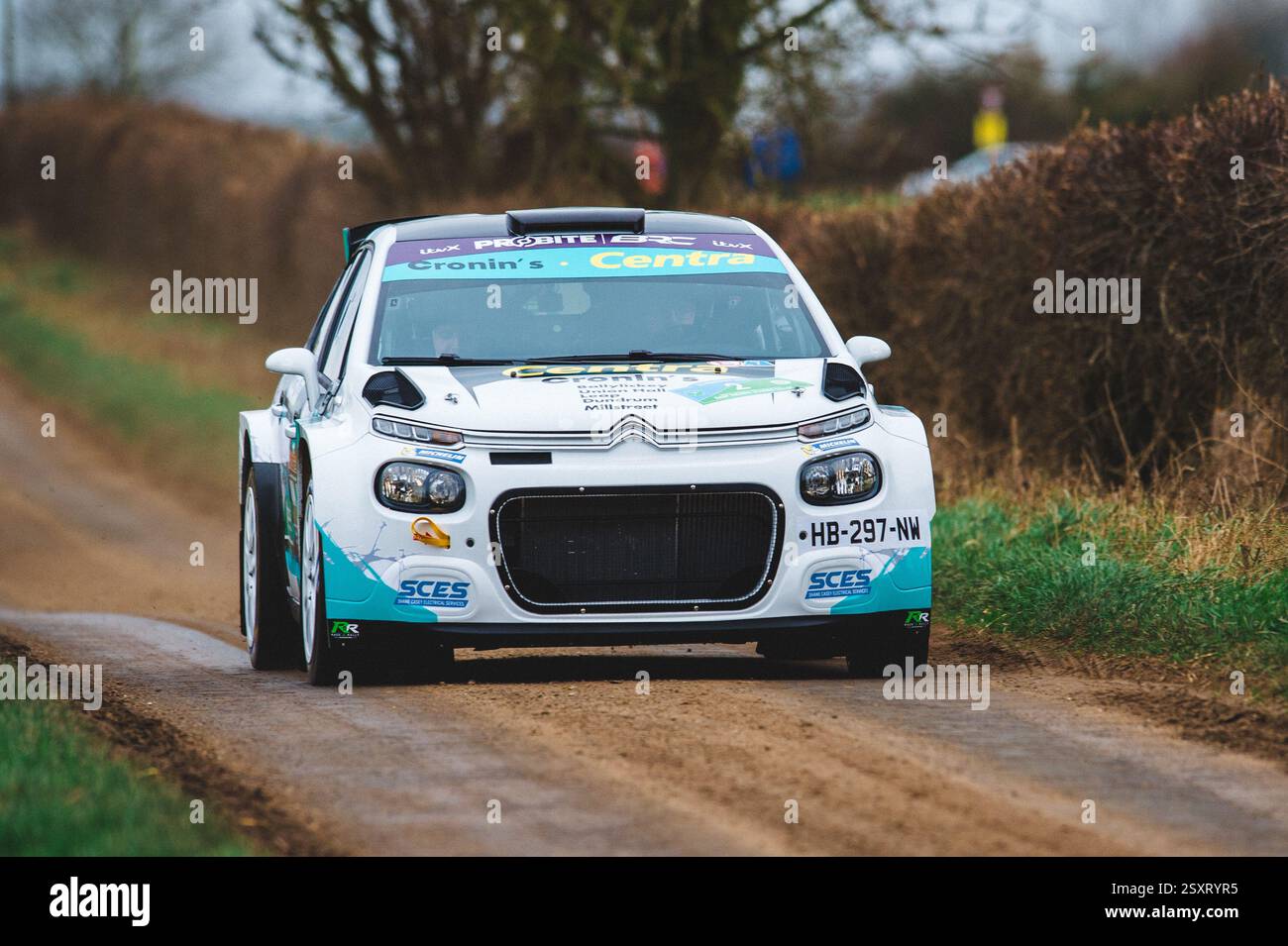 Driver Keith Cronin & Co-Driver Mikie Galvin during the East Riding ...