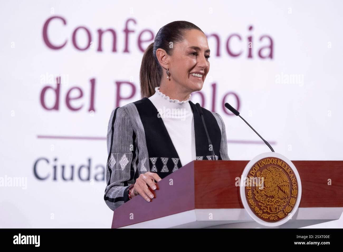 Mexico City, Mexico. 25th Feb, 2025. Mexican President Claudia ...
