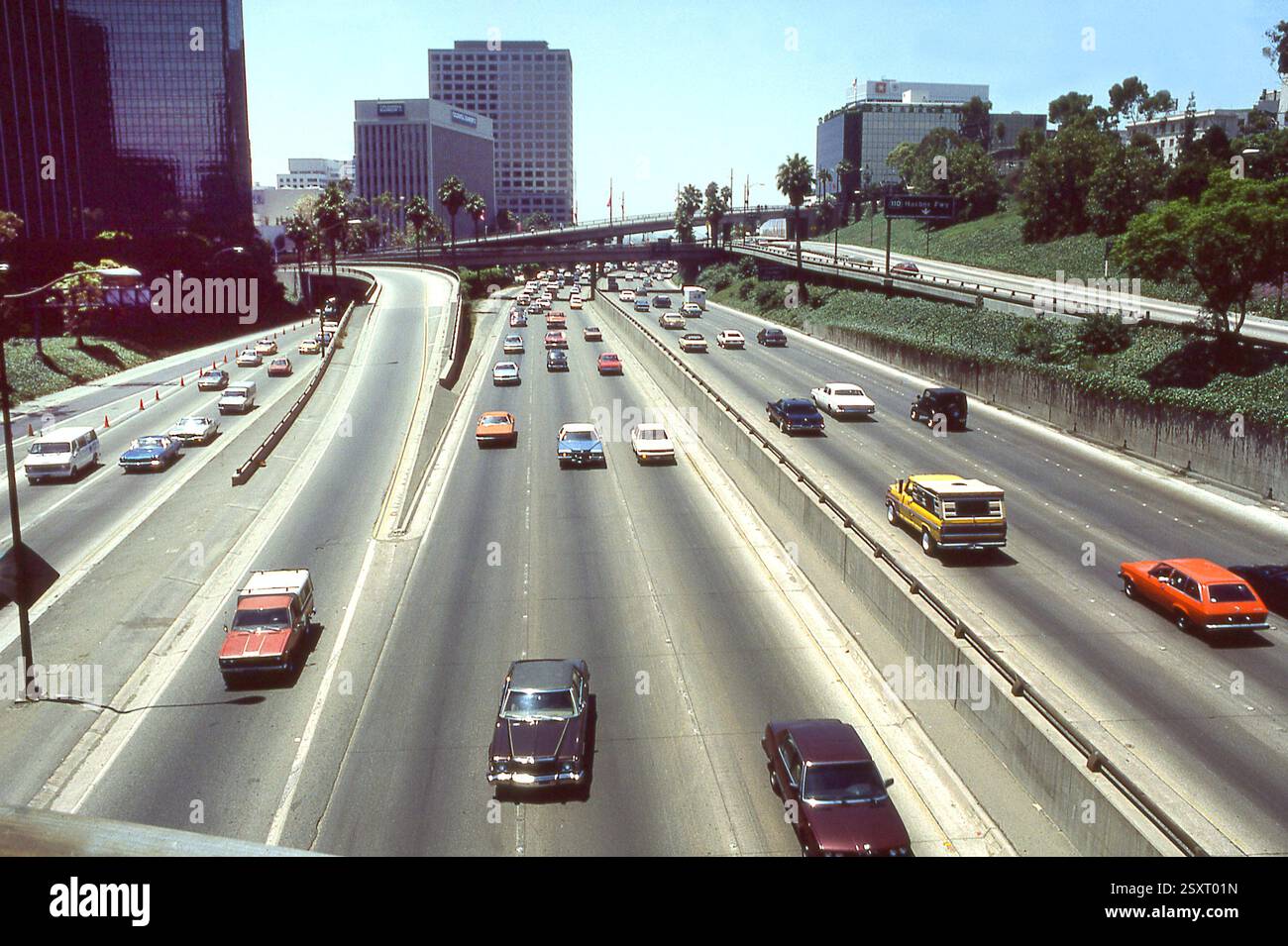 Highway in Los Angeles, CA, USA, approx. 1987 Stock Photo - Alamy