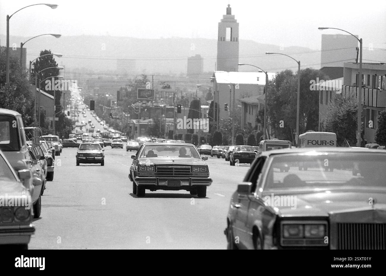 Traffic in Los Angeles, CA, USA, approx. 1986 Stock Photo - Alamy