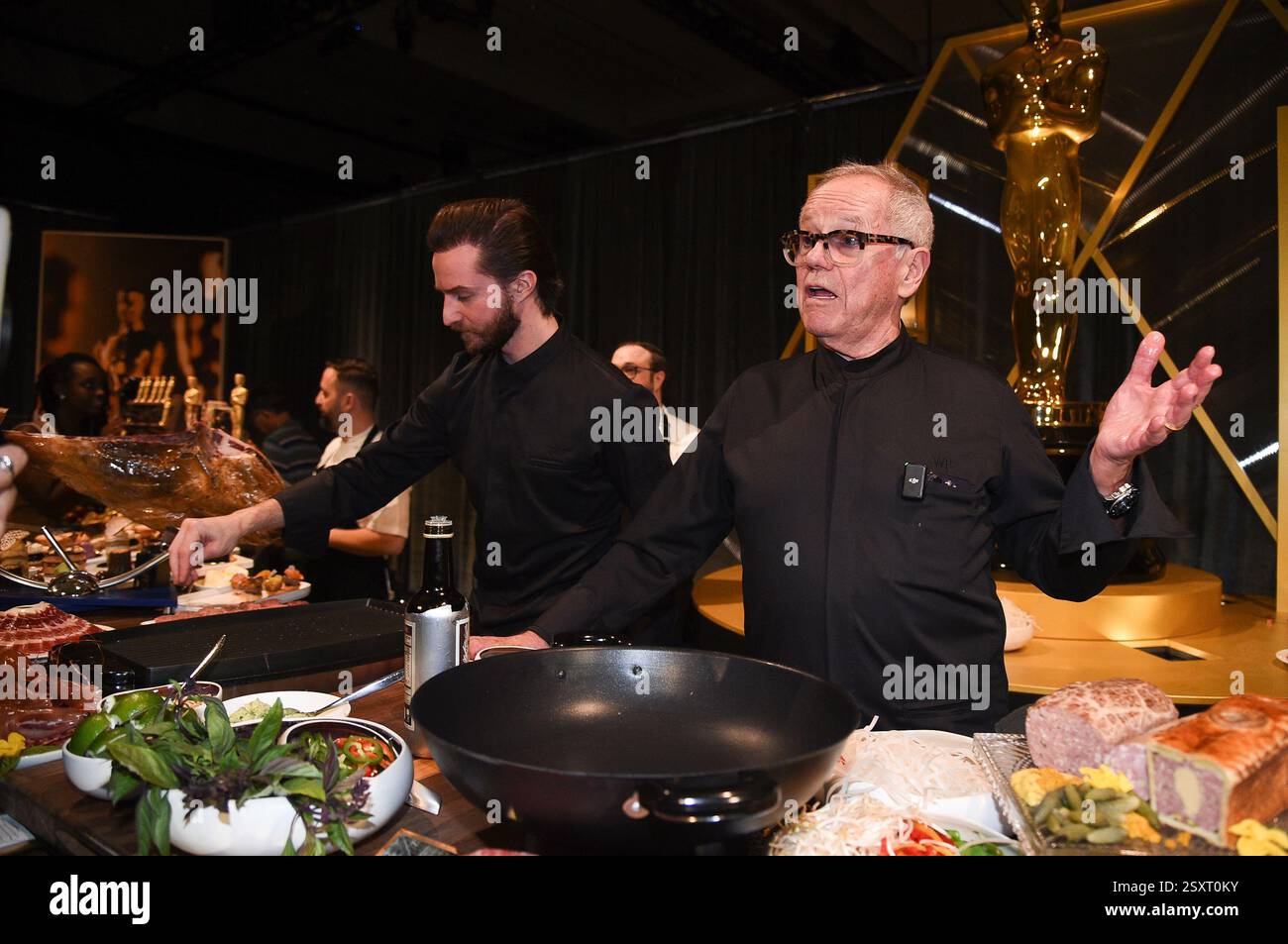 Byron Puck, left, and Wolfgang Puck during the Oscars Governors Ball ...