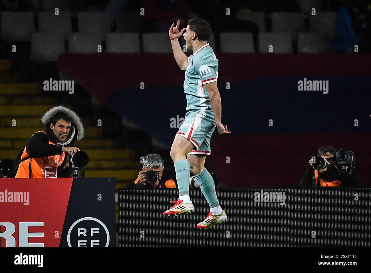 Julian ALVAREZ of Atletico Madrid celebrates his goal during the ...