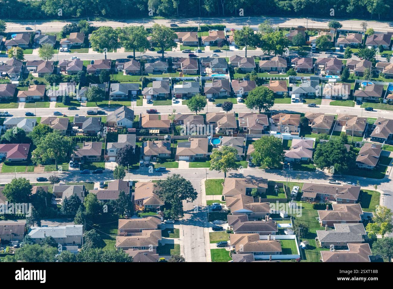 Chicago suburb suburban hi-res stock photography and images - Alamy
