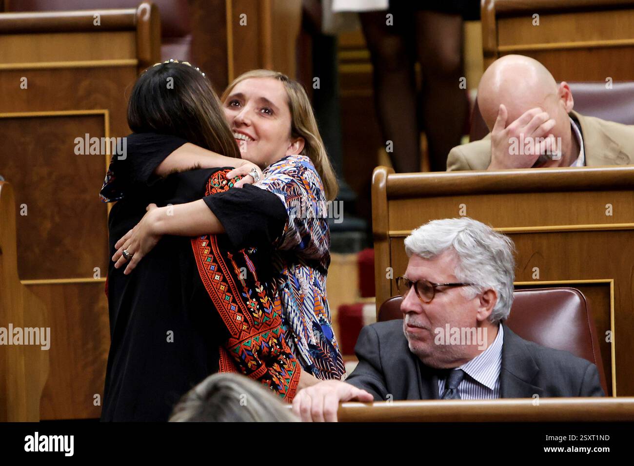 Madrid, Spain; 02/25/2025.- Sumar deputy Tesh Sidi during her ...