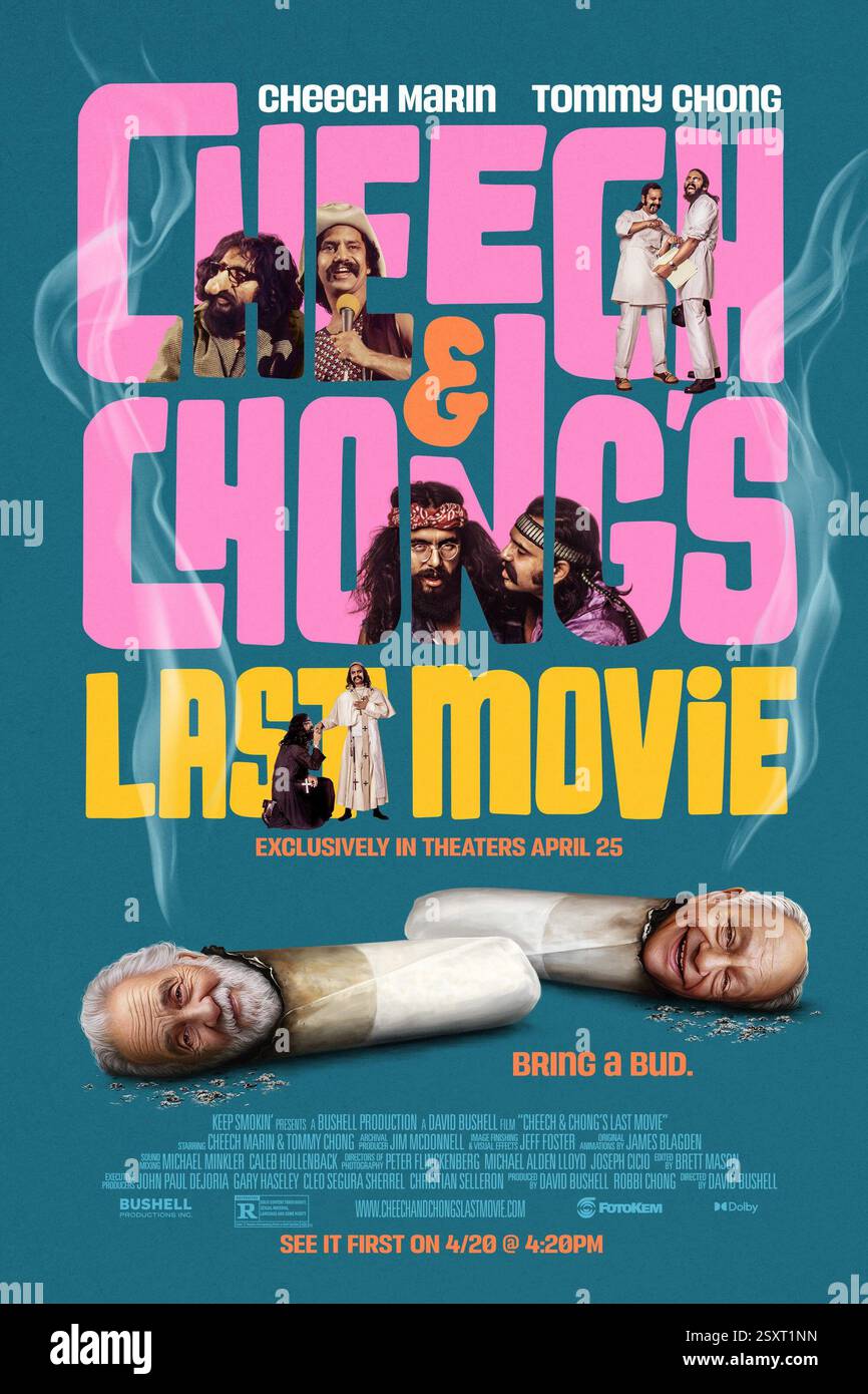 CHEECH AND CHONG'S LAST MOVIE, US poster, Cheech Marin (mustache ...