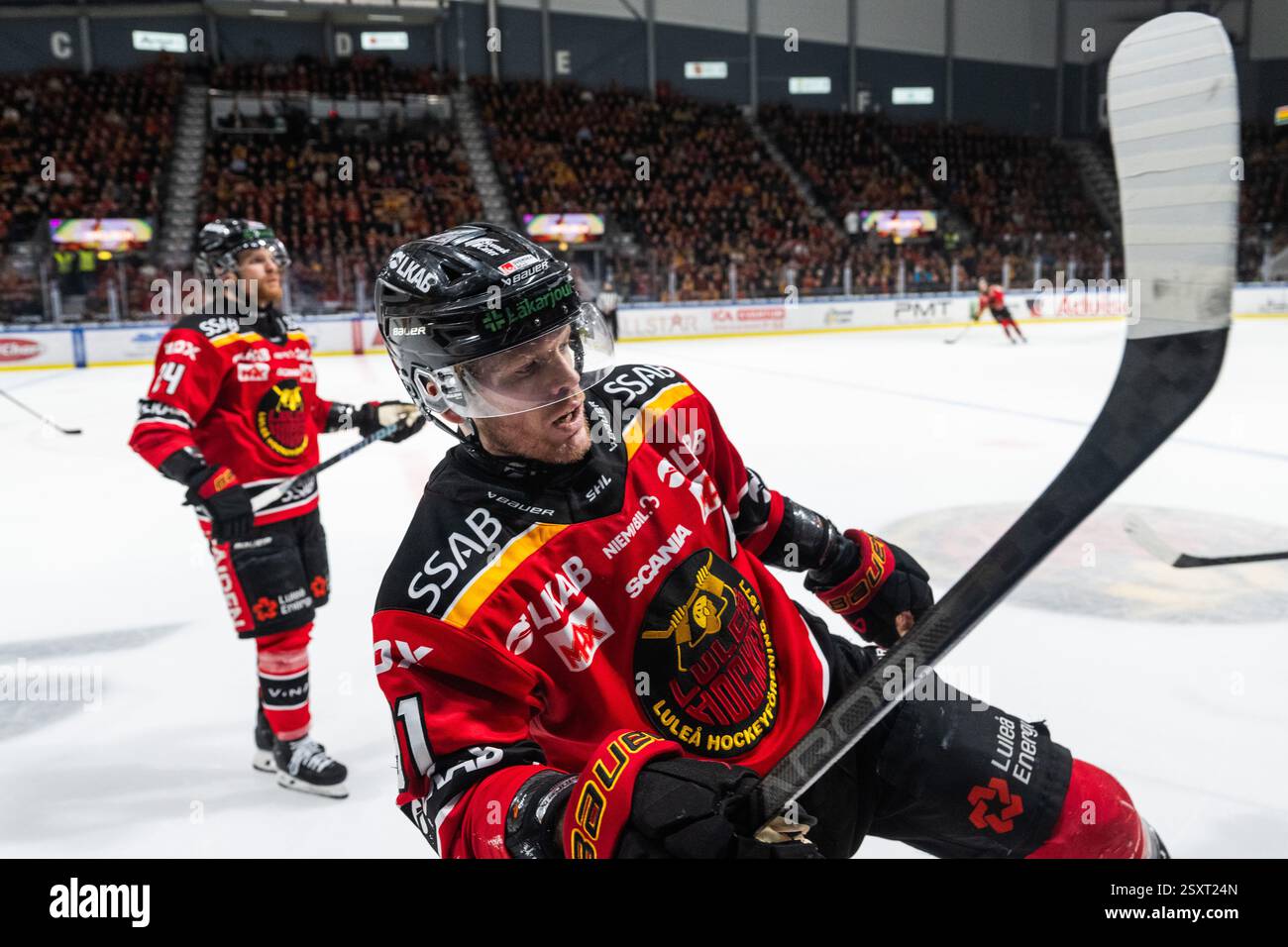 250225 Luleås Brian O'neil under ishockeymatchen i SHL mellan Luleå och Skellefteå den 25 ...