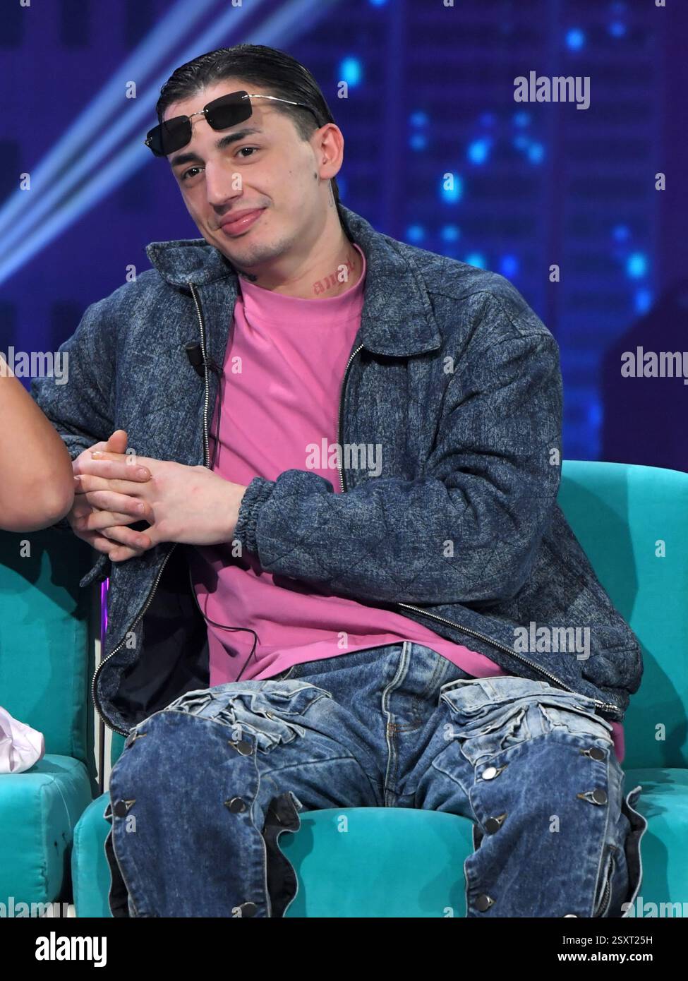 Milan, Italy. 25th Feb, 2025. Milan - TV Show "Cattelan is here tonight ...