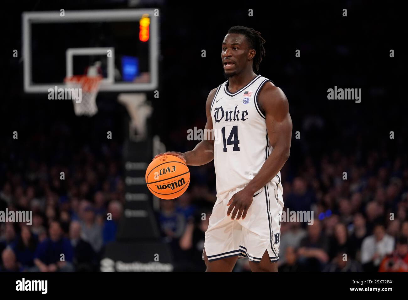 Duke's Sion James (14) during the first half of an NCAA college ...