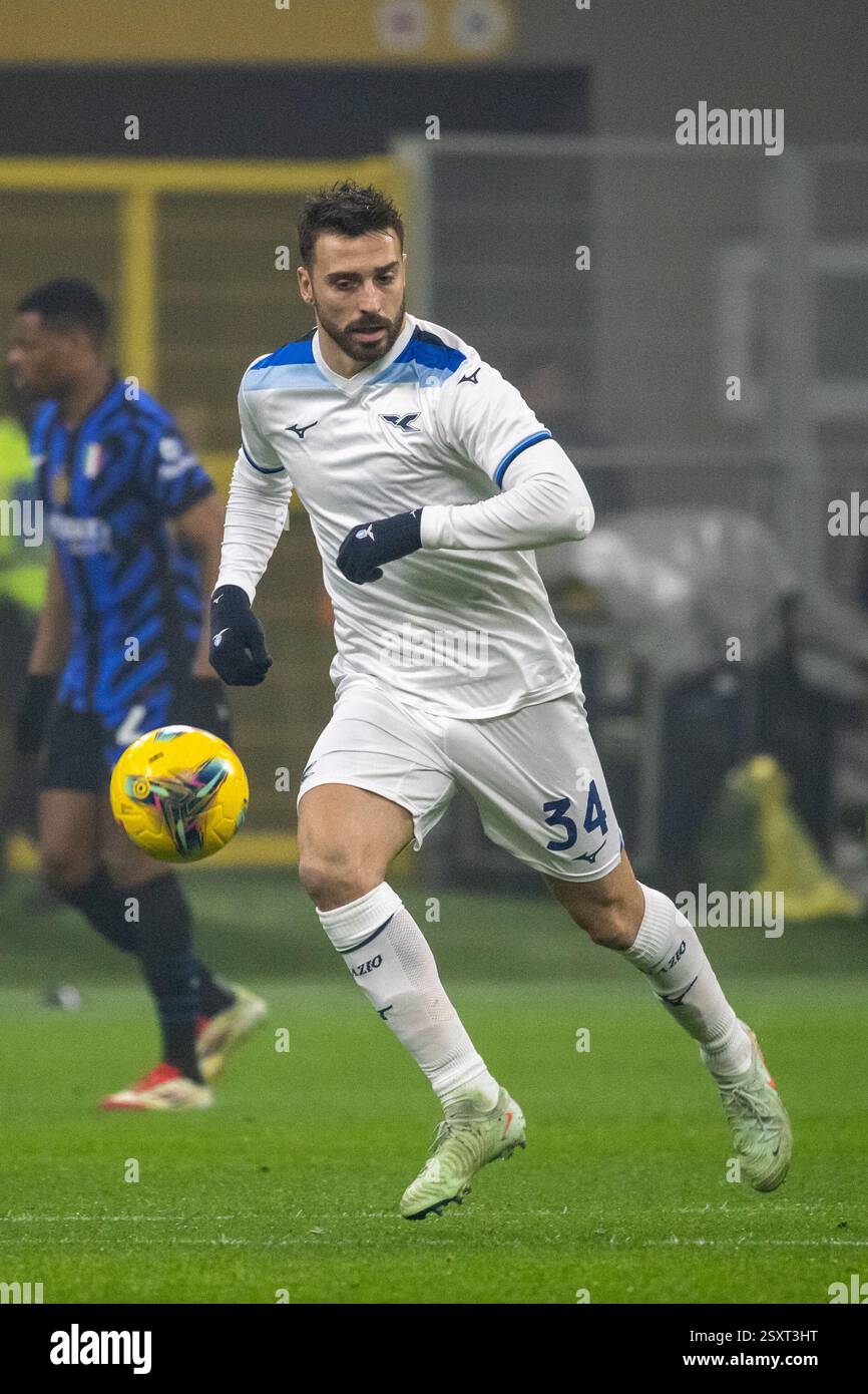 Mario Gila Lazio during Coppa Italia match FC Internazionale vs Lazio - Milan, Italy - february ...