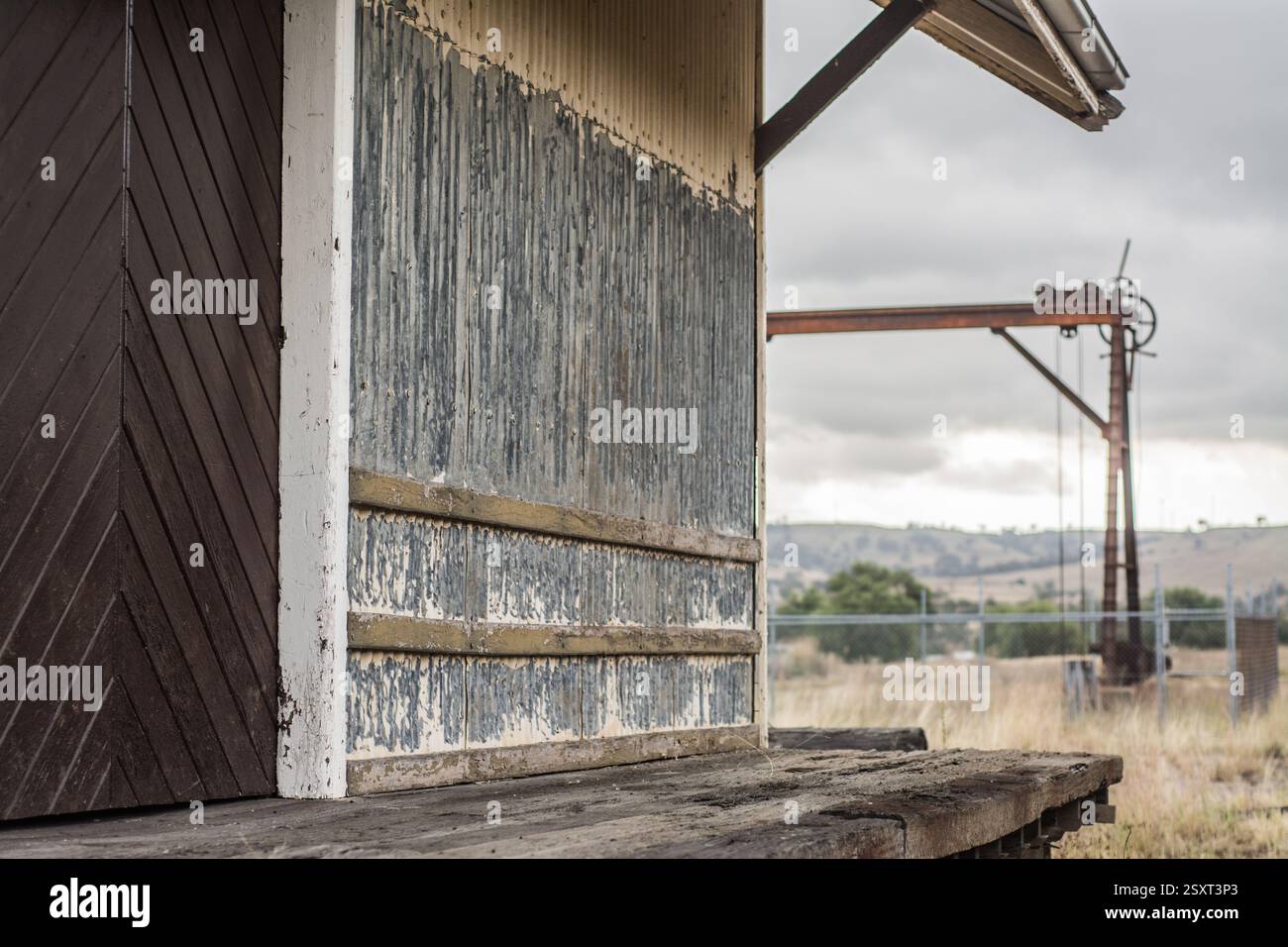 old abandoned train station Stock Photo - Alamy