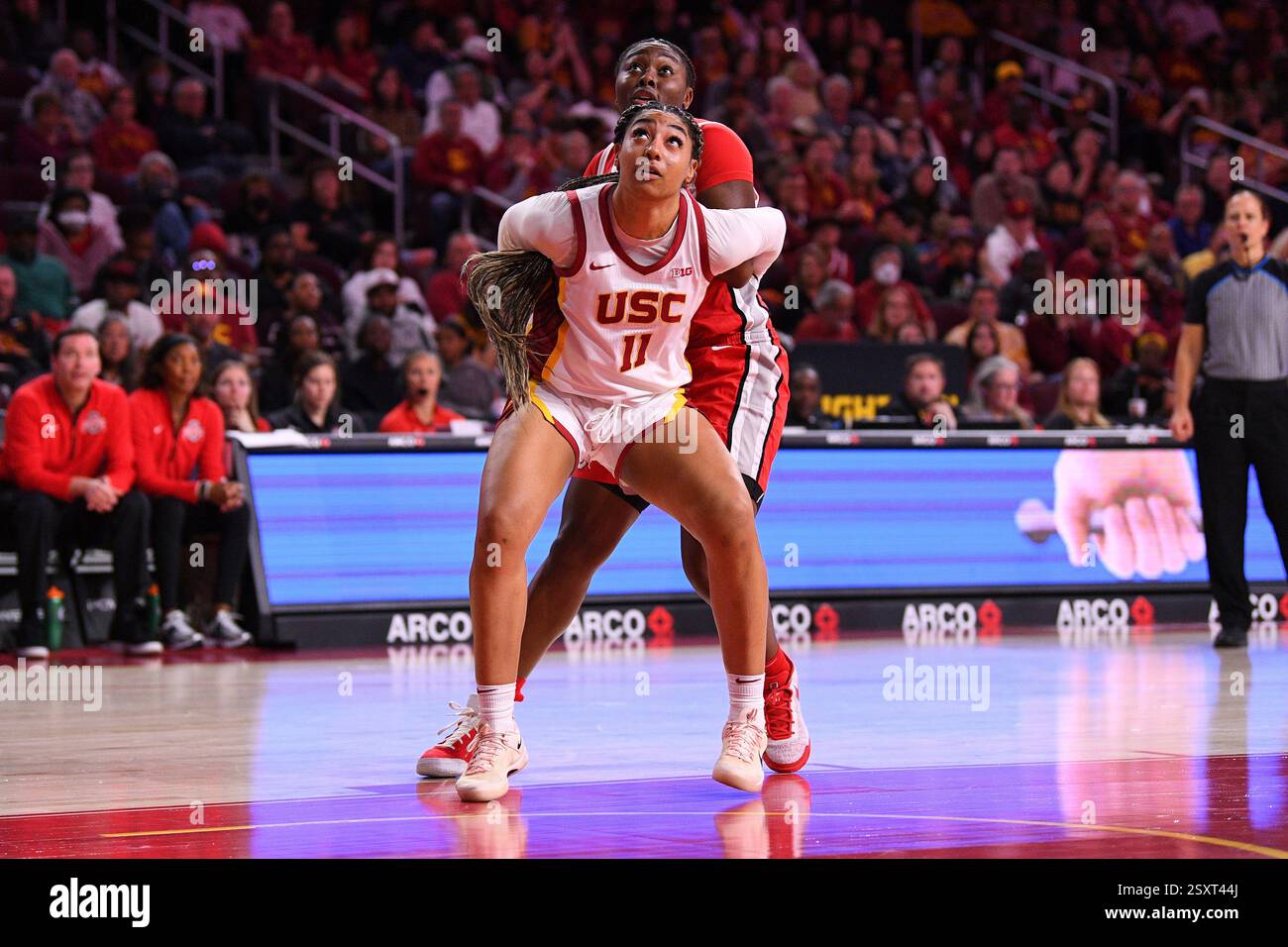LOS ANGELES, CA - FEBRUARY 08: USC Trojans guard Kennedy Smith (11 ...