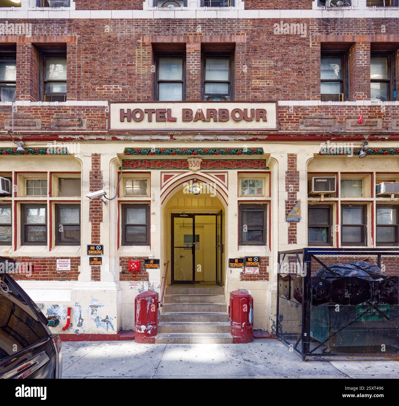 Hotel Barbour, originally Barbour Dormitory, a neo-Tudor style ...