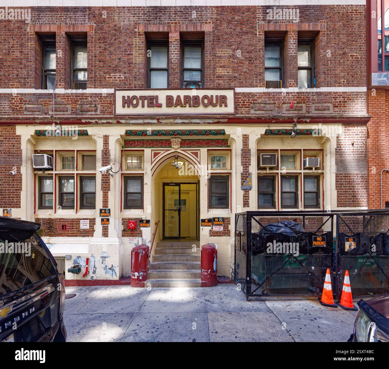 Hotel Barbour, originally Barbour Dormitory, a neo-Tudor style ...
