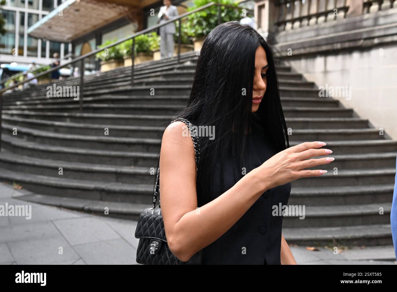 Model and social media influencer Natalie Marangos leaves the Downing ...