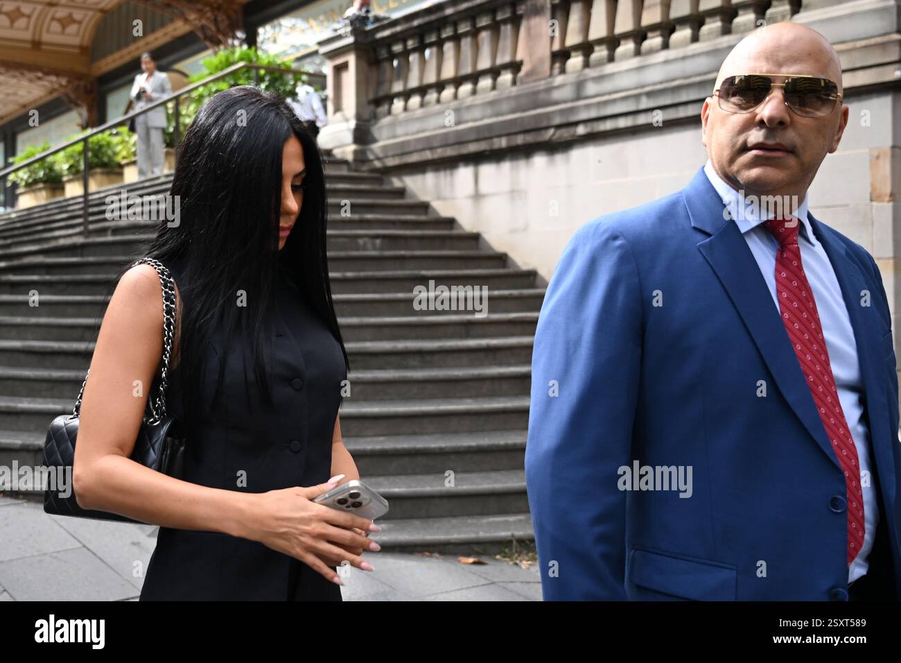 Model and social media influencer Natalie Marangos leaves the Downing ...