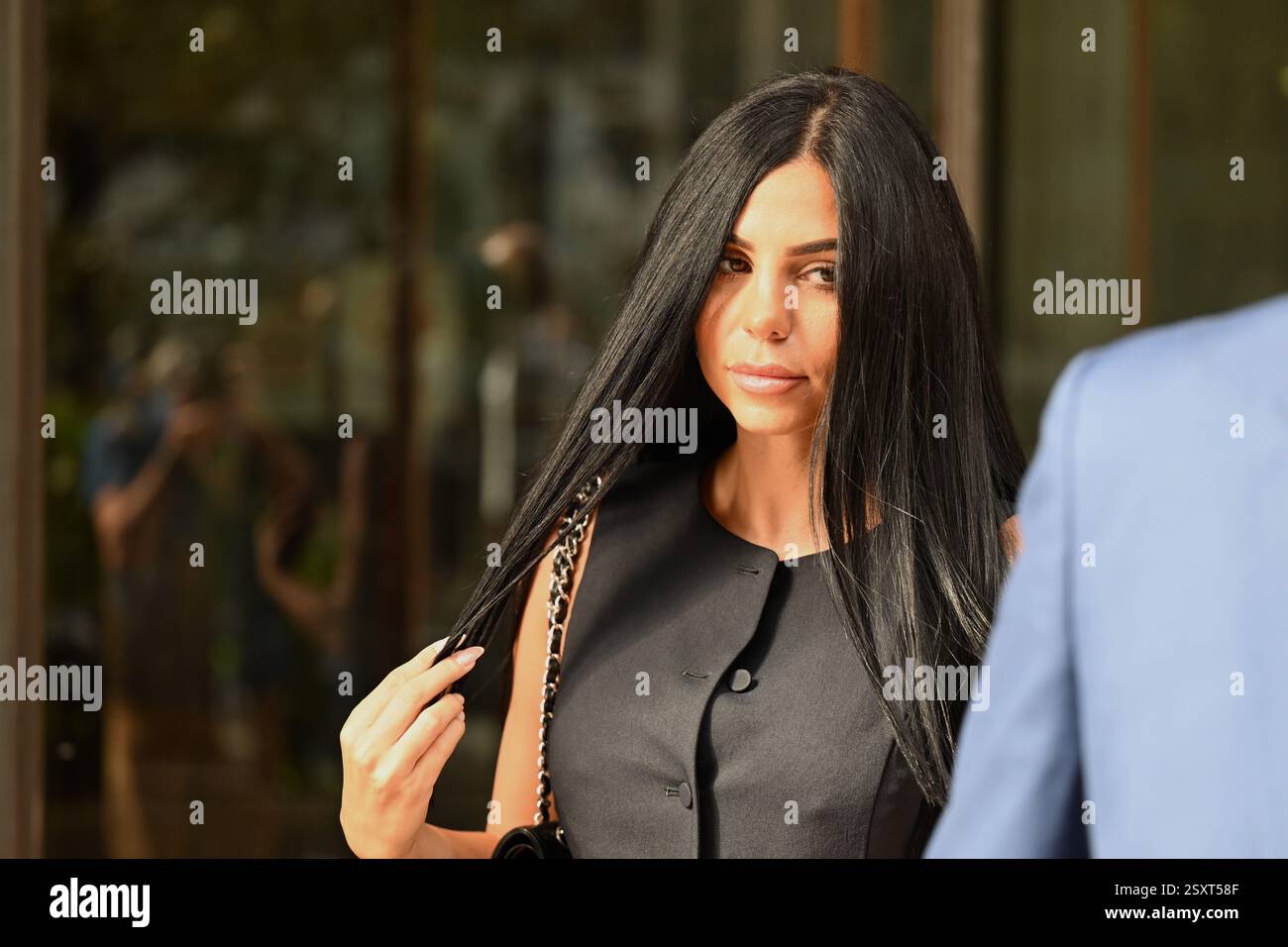 Model and social media influencer Natalie Marangos leaves the Downing ...